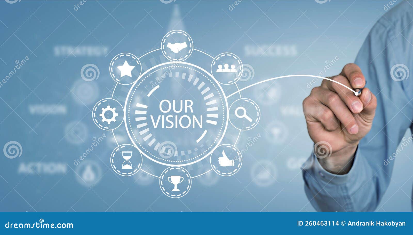 Our Vision Concept. Business. Technology Stock Illustration ...