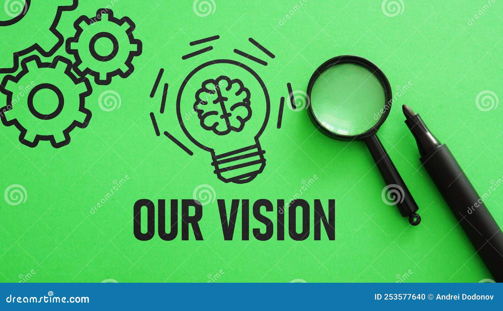 Our Vision is Shown Using the Text Stock Photo - Image of space, plan ...