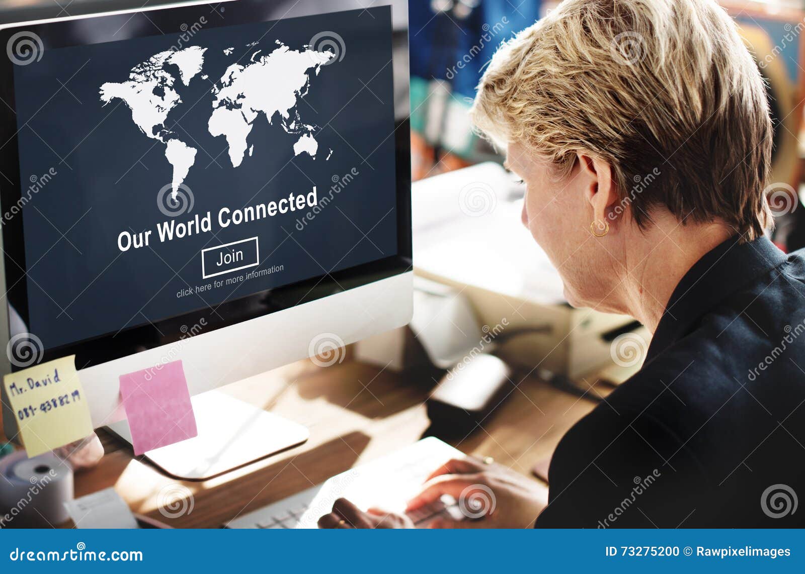 Our World Connected Social Networking Interconnection Concept Stock ...
