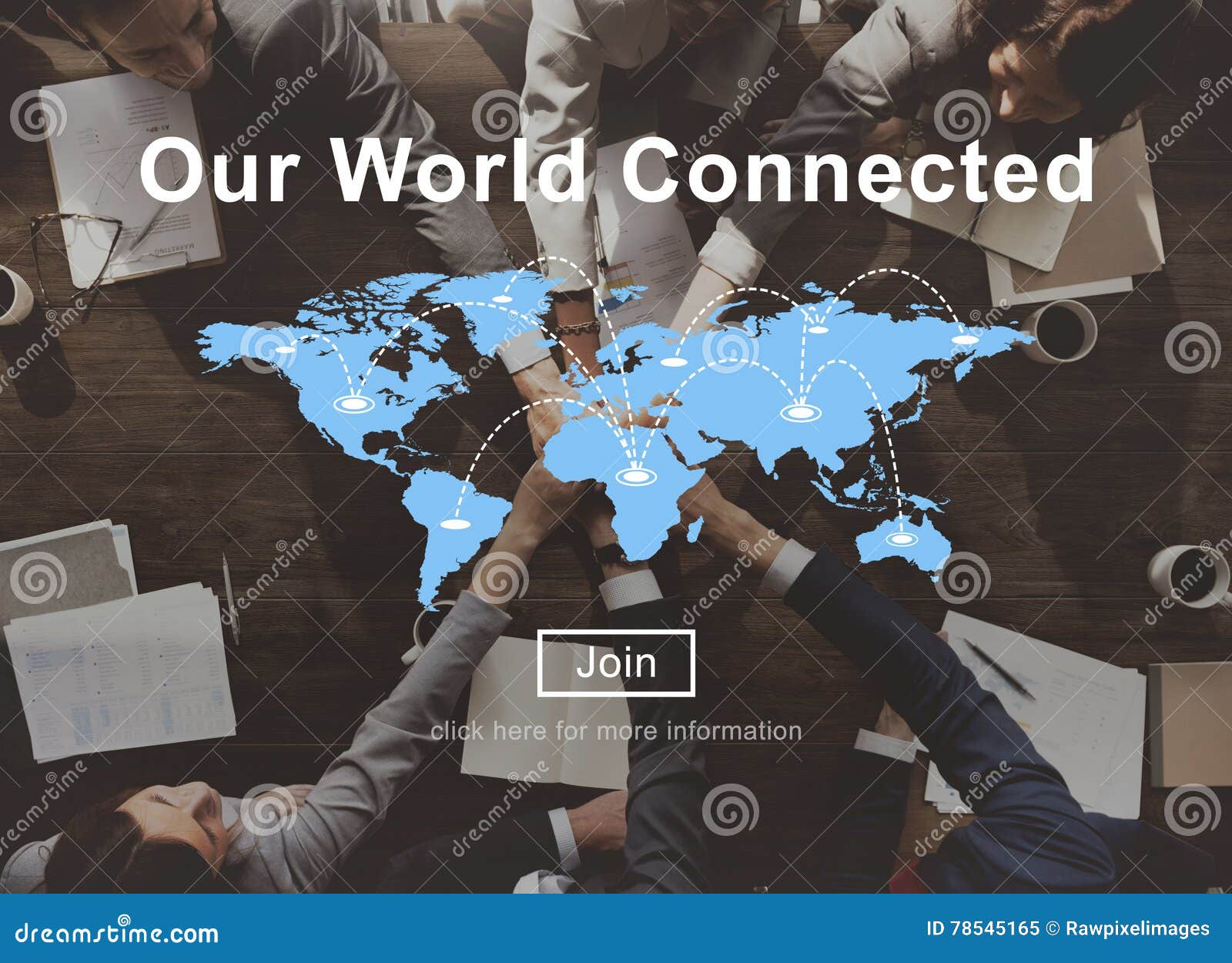 Our World Connected Social Networking Interconnection Concept Stock ...