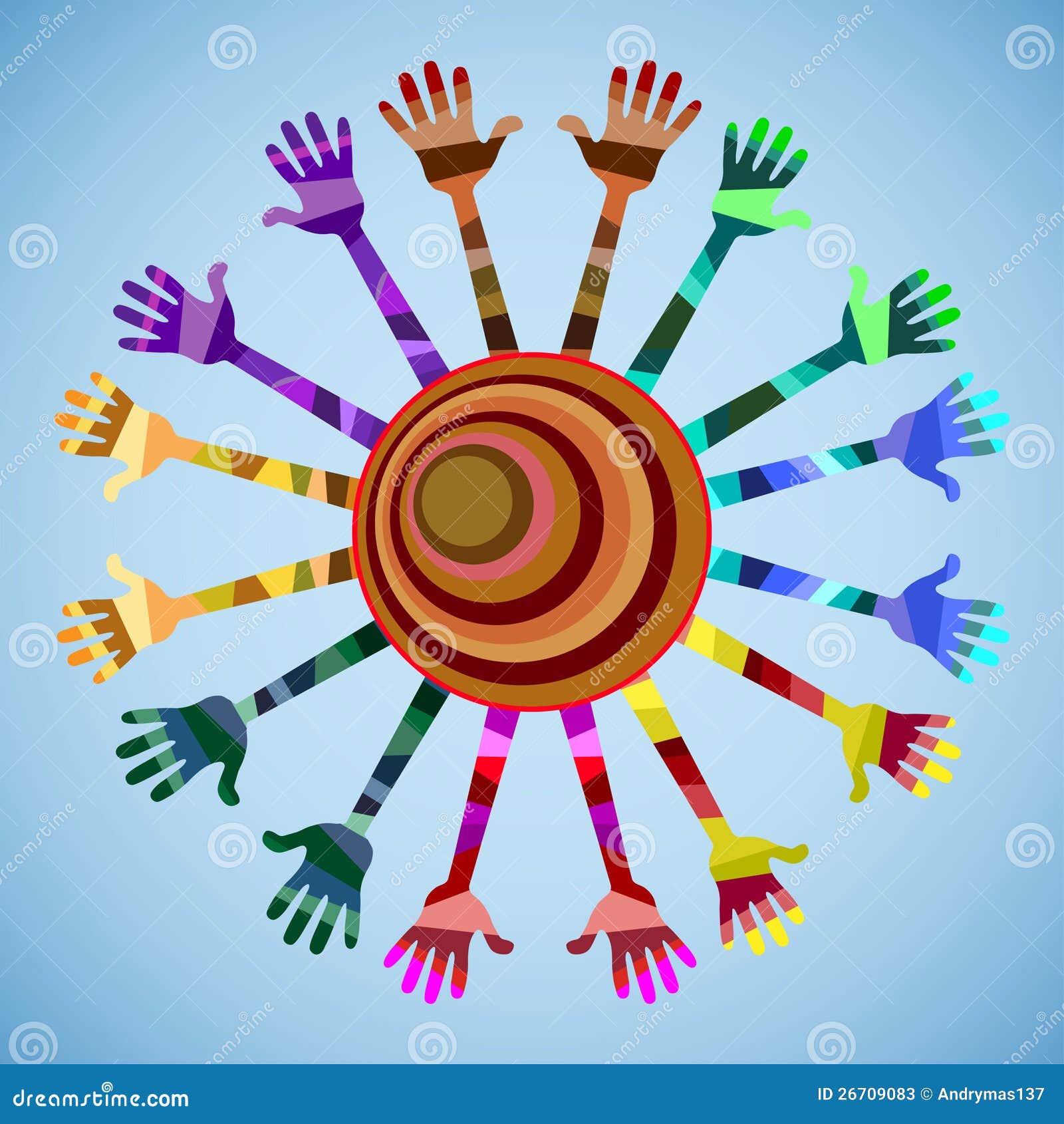 Our World Has a Lot of Colors and Friendship Stock Vector ...