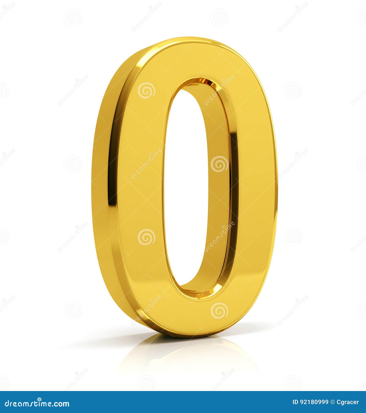 Ouro número 0 ilustração stock. Ilustração de brilhante - 92180999