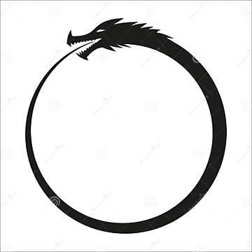 Ouroboros Infinity Symbol stock vector. Illustration of vector - 208702041