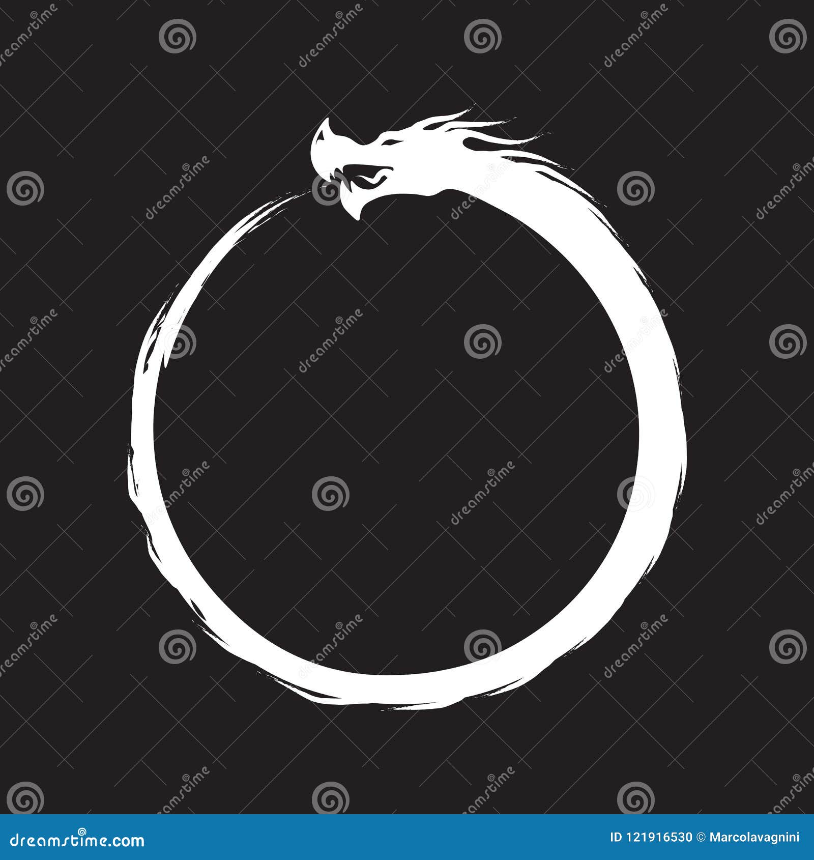 Ouroboros Infinity Symbol. Cartoon Vector | CartoonDealer.com #121498281