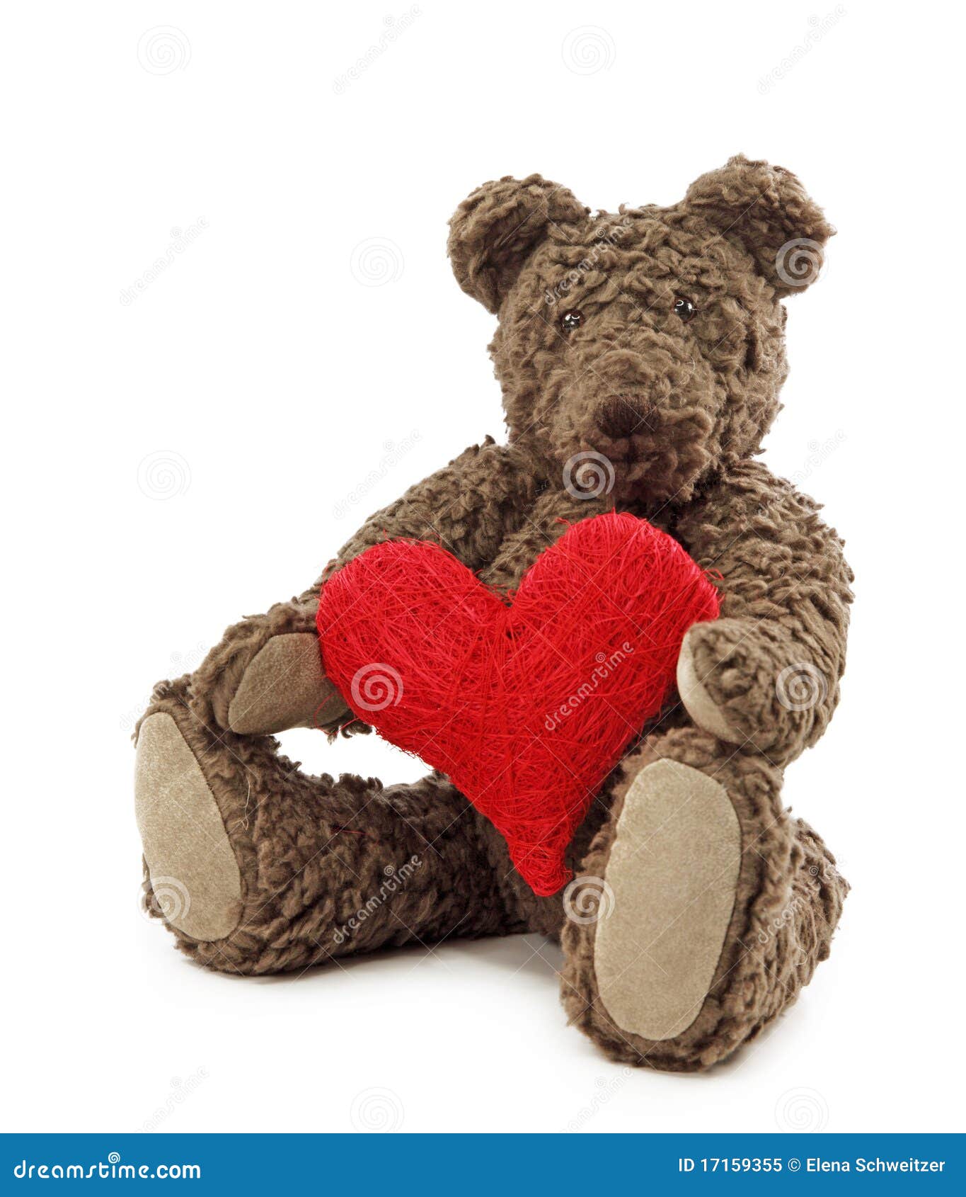 Ours De Nounours Avec Le Coeur Rouge Image stock - Image of coeur ...