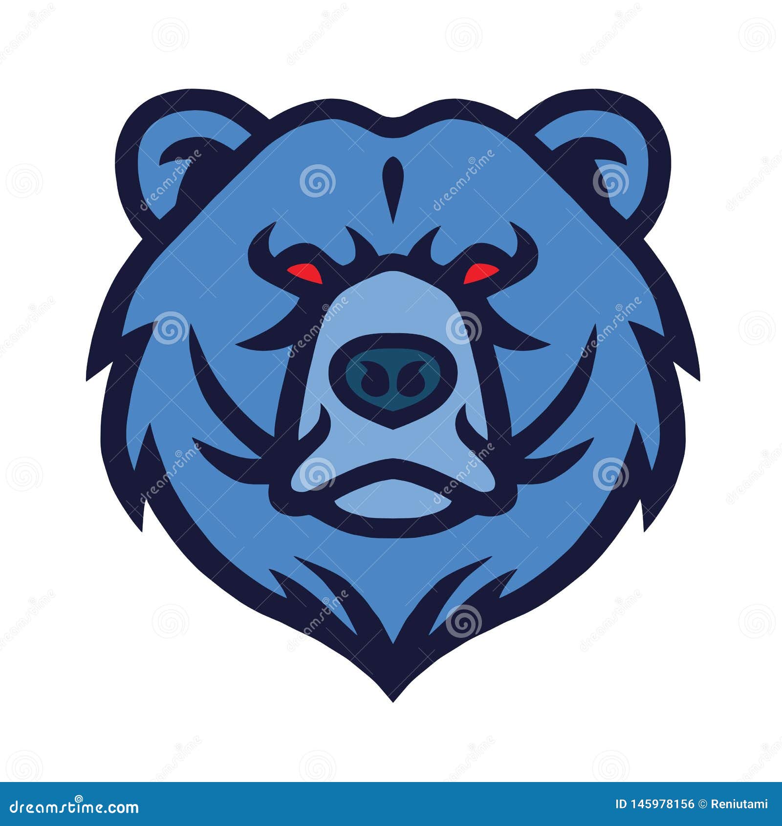 Ours Logo Mascot Vector Icon Template Illustration de Vecteur ...
