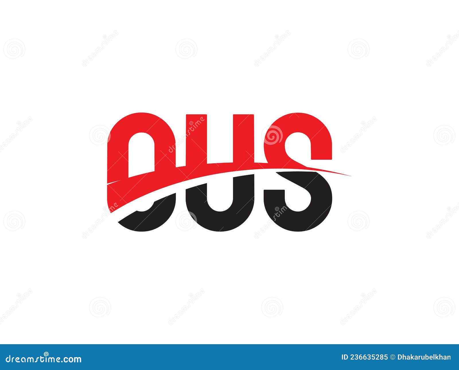 OUS Letter Initial Logo Design Vector Illustration Stock Vector ...