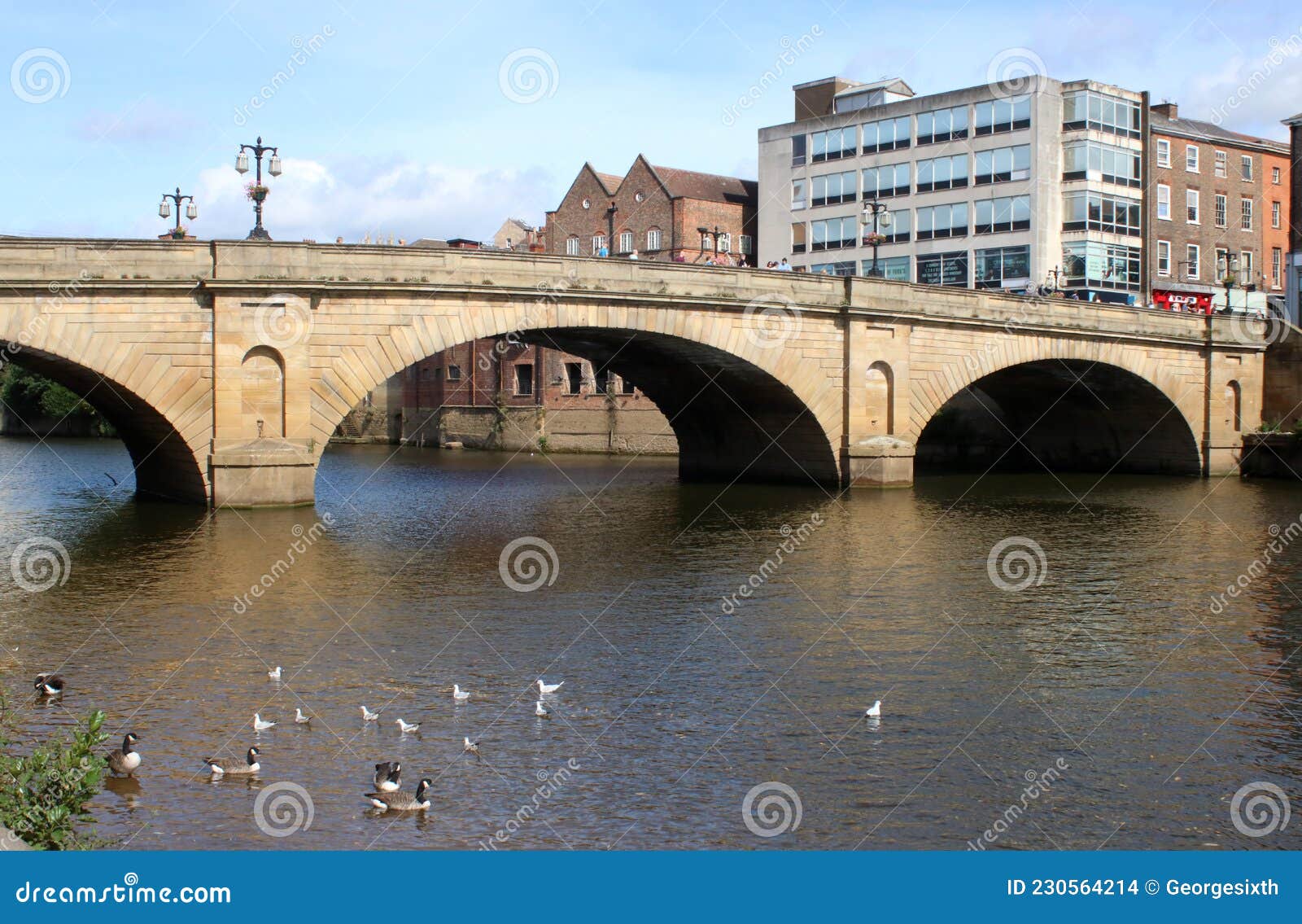 Ouse Bridge, River Ouse, York City Centre, England Editorial Stock ...