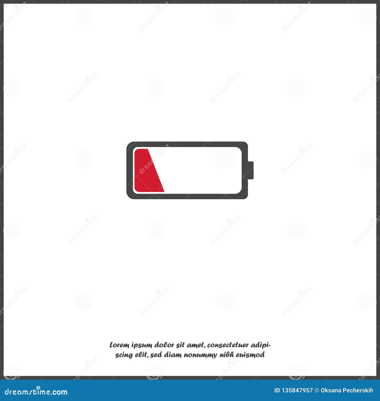 Red Battery Low Charge Icon Stock Illustrations – 3,468 Red Battery Low ...