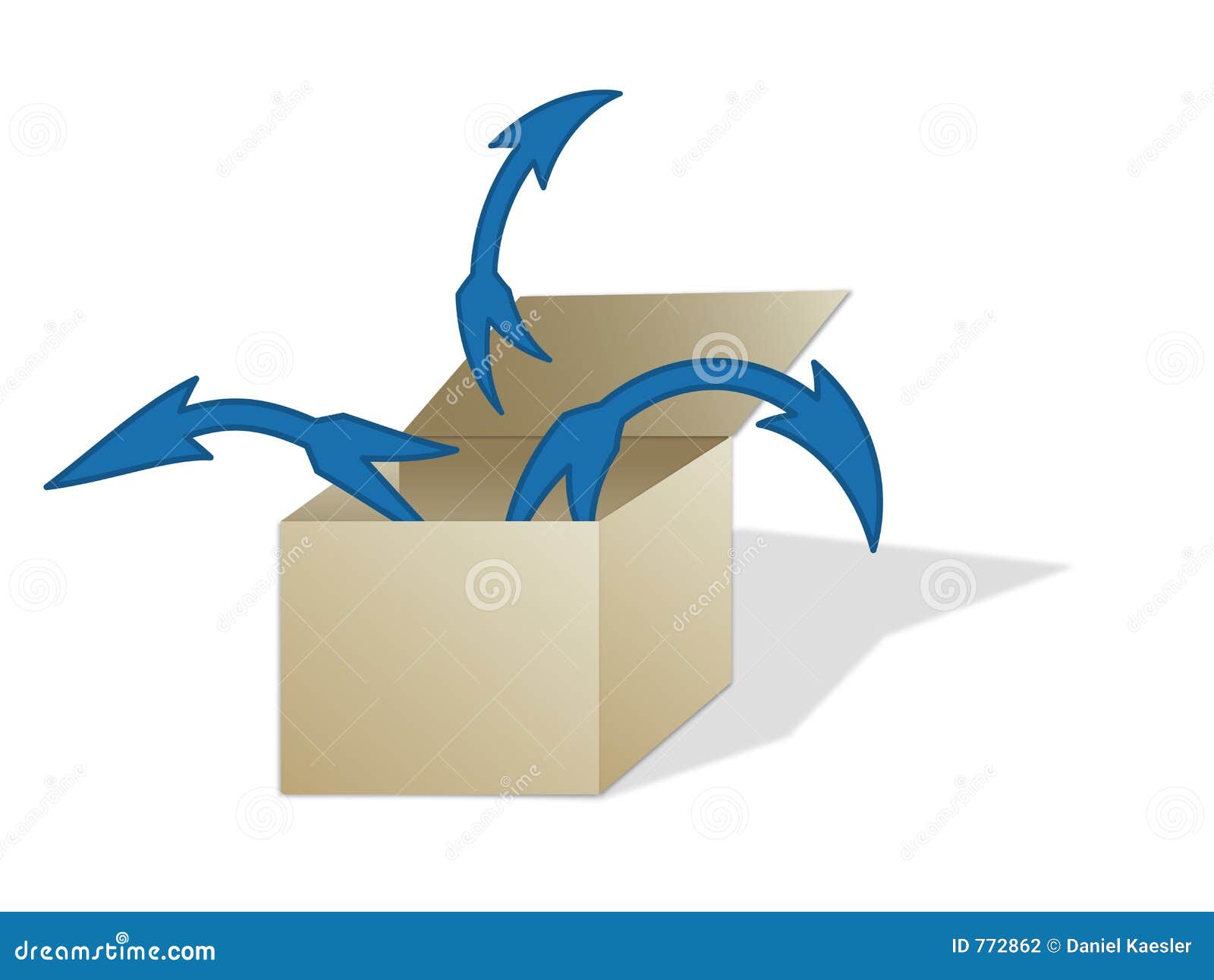 Out of the Box stock illustration. Illustration of cargo - 772862