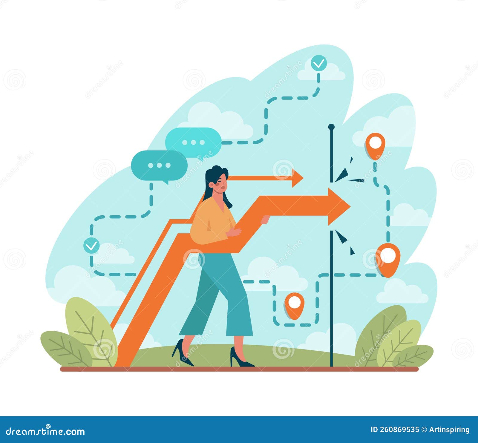 Out of the Box Concept. Breakthrough a Barrier, Problem Solution Stock ...