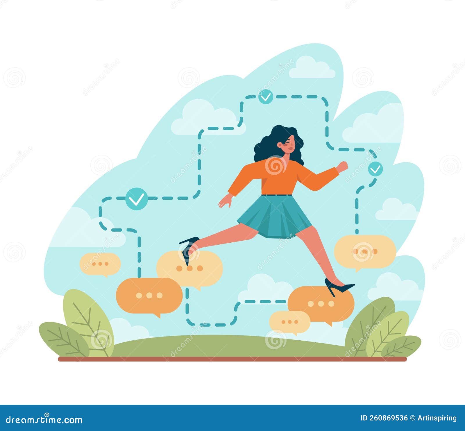 Out of the Box Concept. Breakthrough a Barrier, Problem Solution Stock ...