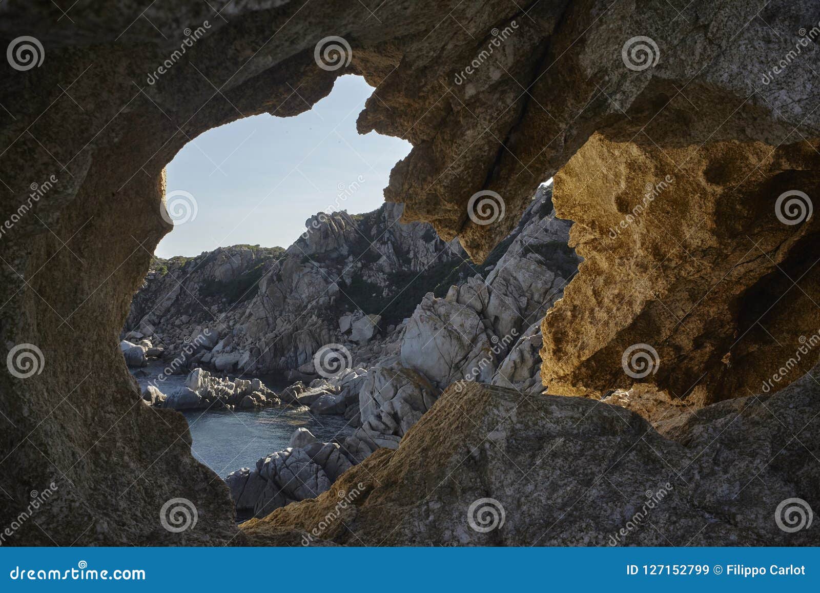 Out of the Cave on the Hill Stock Image - Image of tourism, outside ...