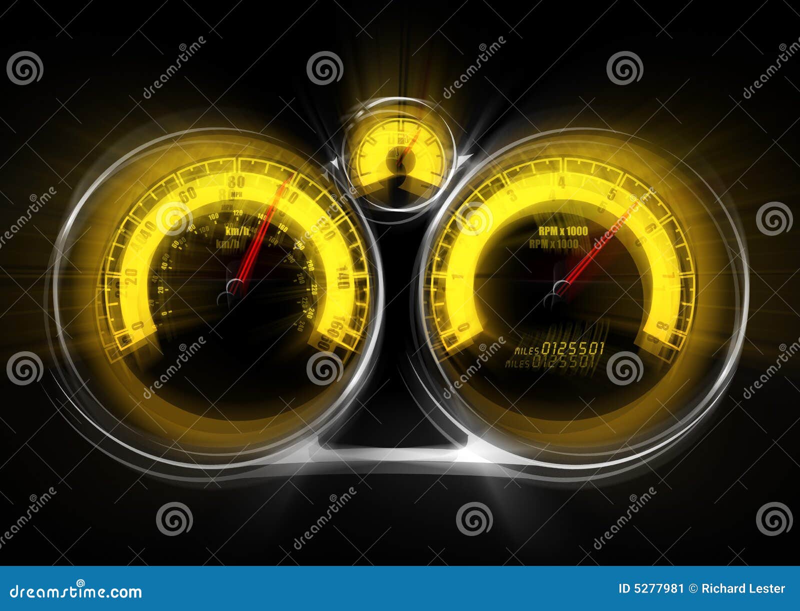 Out of Control Speedometer stock illustration. Illustration of accident ...