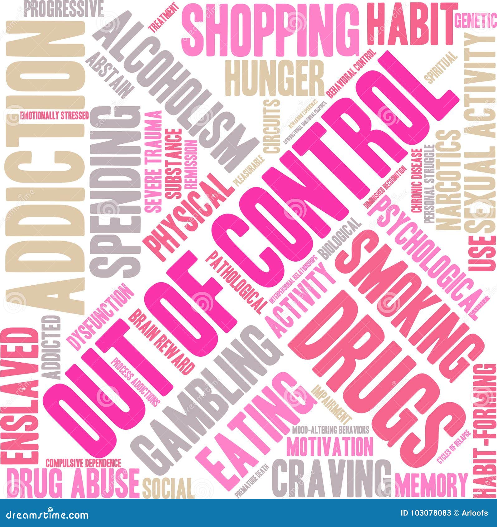 Out of Control Word Cloud stock vector. Illustration of circuits ...