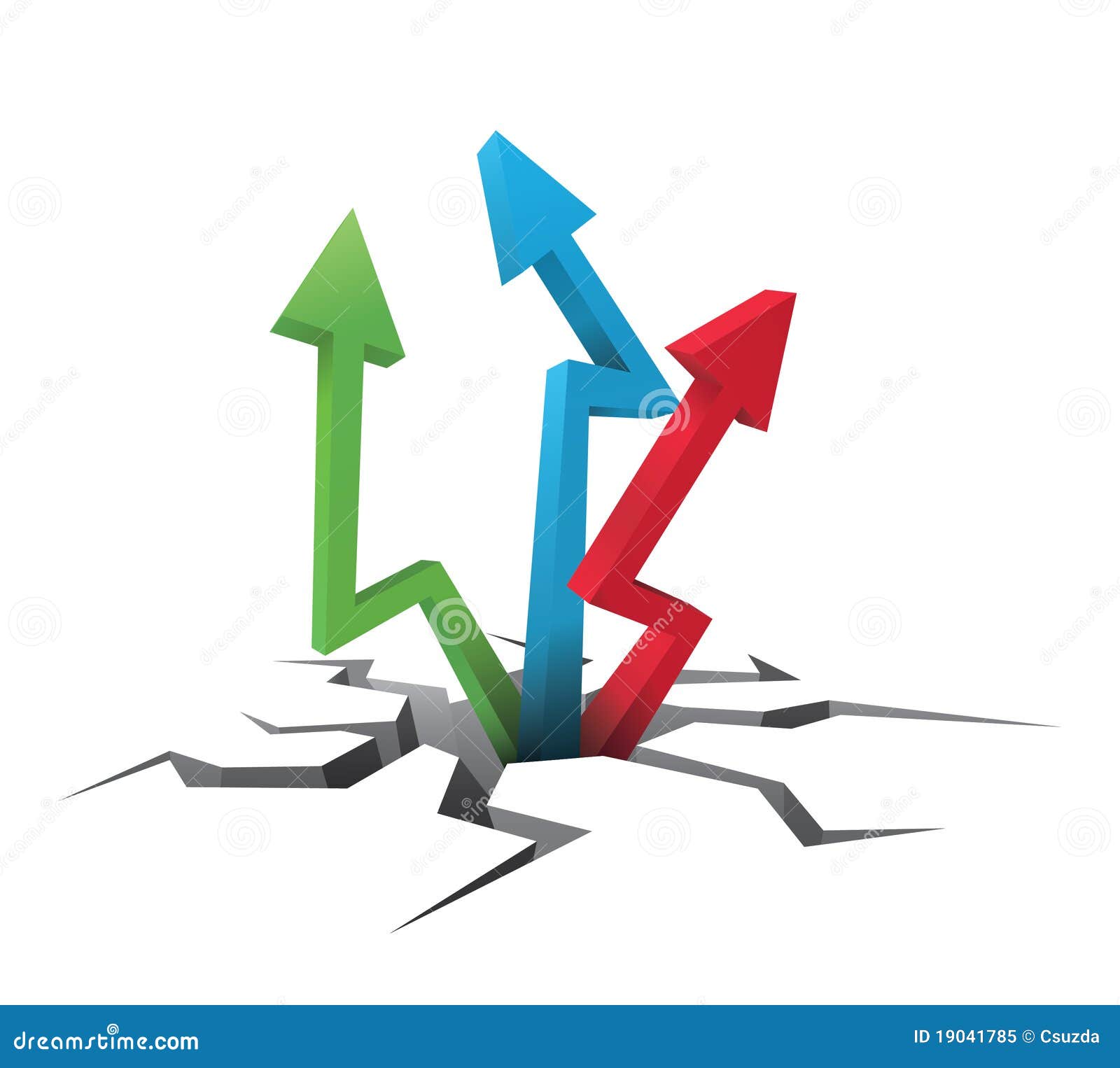 Out from the crack stock vector. Illustration of analyze - 19041785