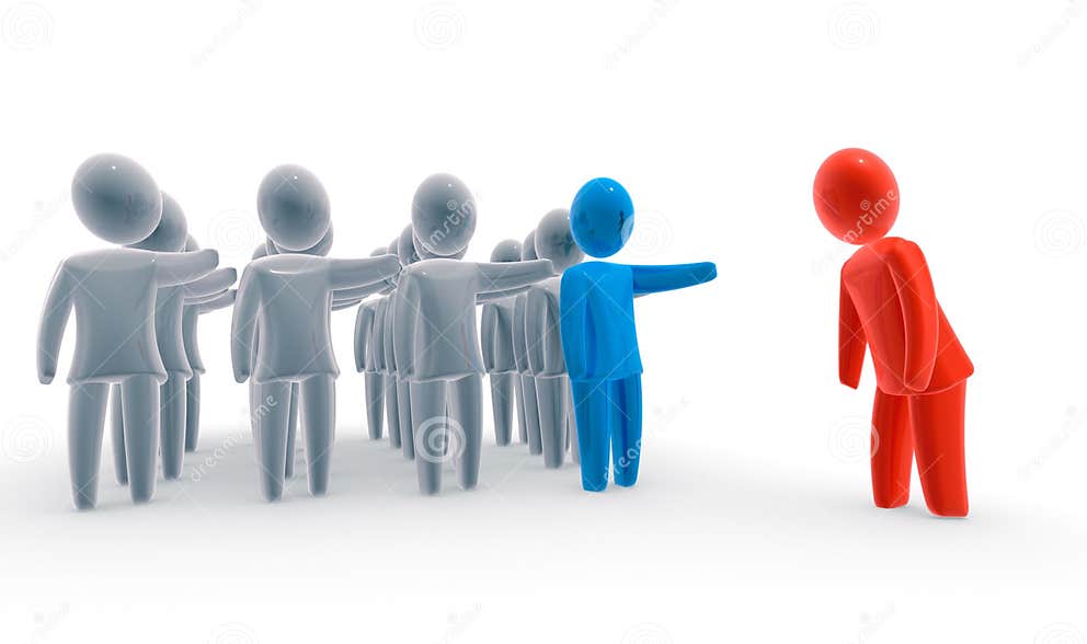 Out of crowd stock illustration. Illustration of people - 9468848