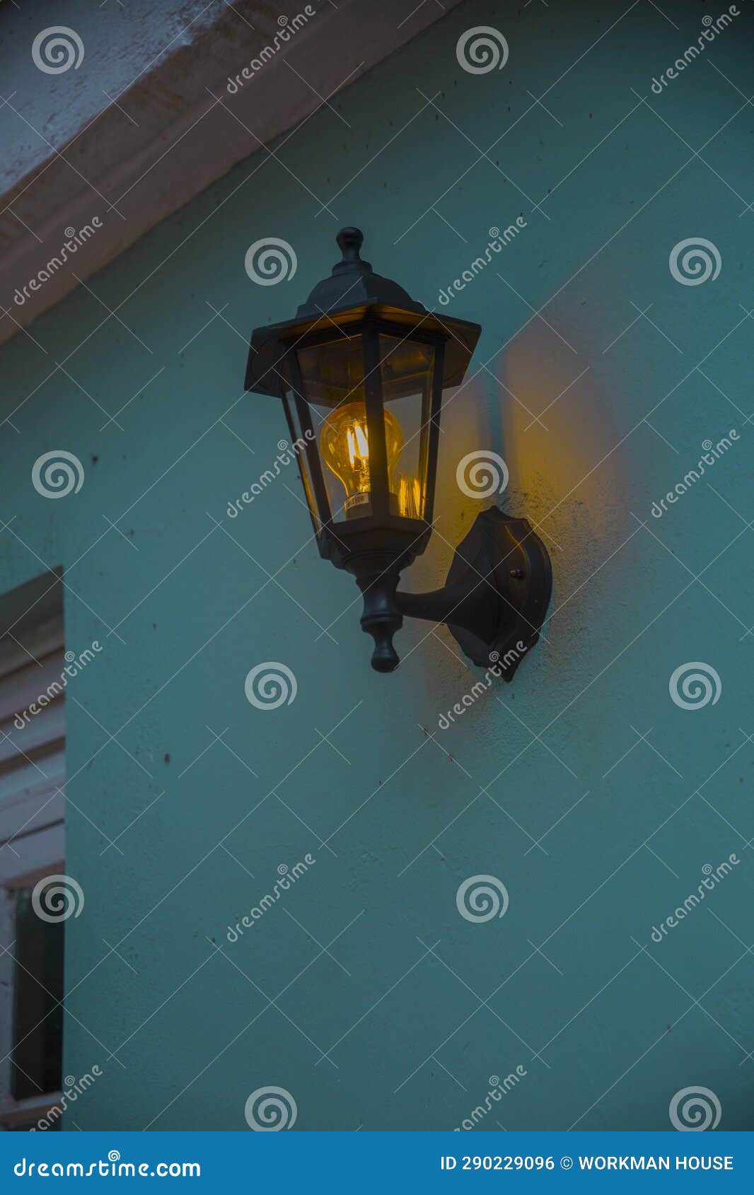 Out door dim lights stock photo. Image of lights, door - 290229096
