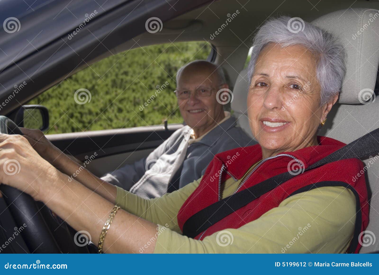 Out for a Drive, Focus on Woma Stock Photo - Image of active, driver ...