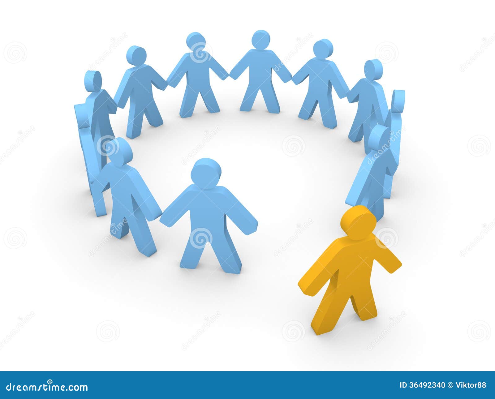 Out of the group stock illustration. Illustration of join - 36492340