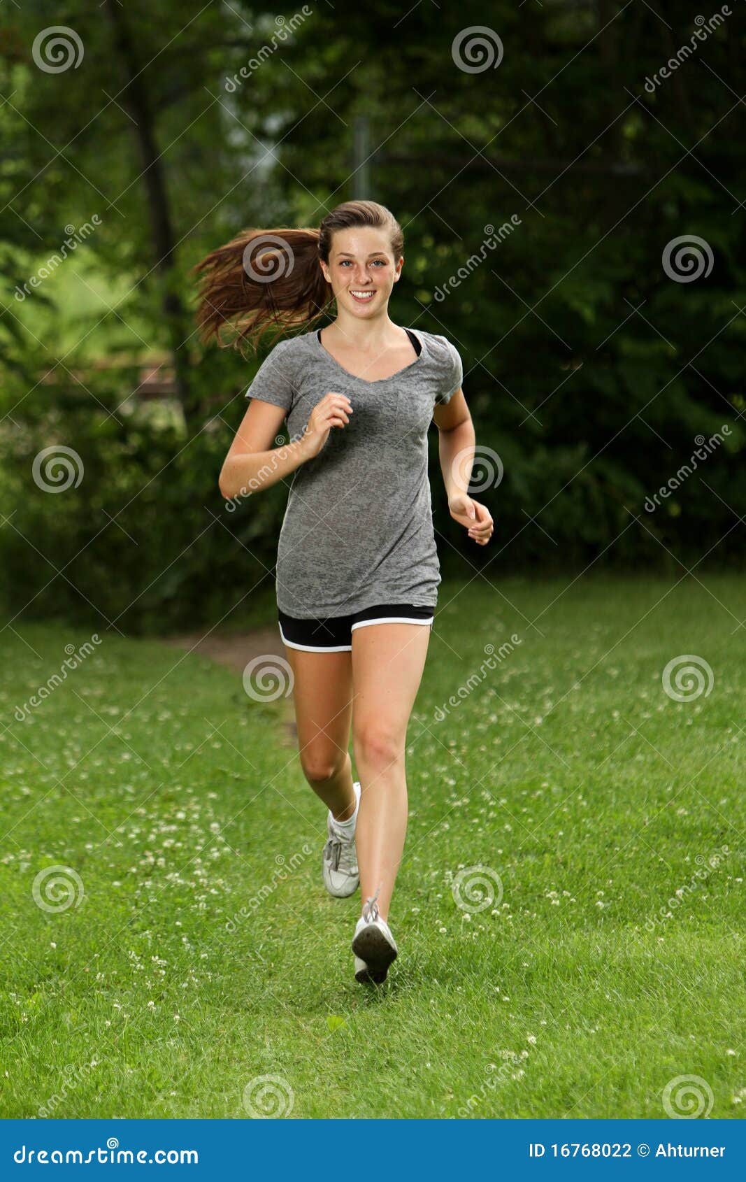 Out for a jog stock photo. Image of beauty, athletic - 16768022