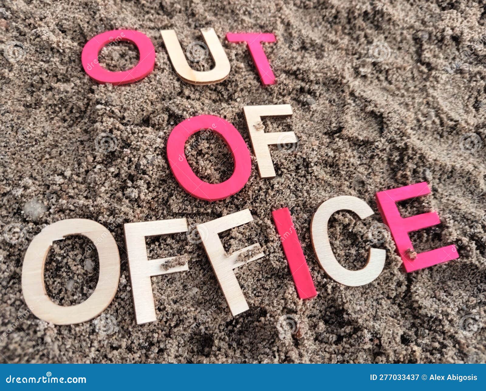 Out of Office Message on Sand at the Beach Stock Image - Image of ... Out of Office Message on Sand at the Beach Stock Image - Image of ...