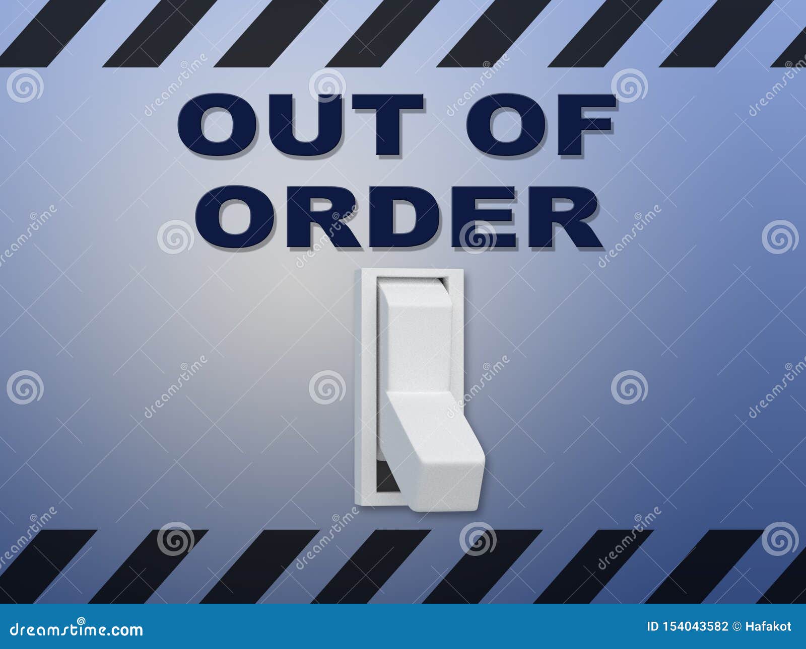 OUT of ORDER concept stock illustration. Illustration of sale - 154043582