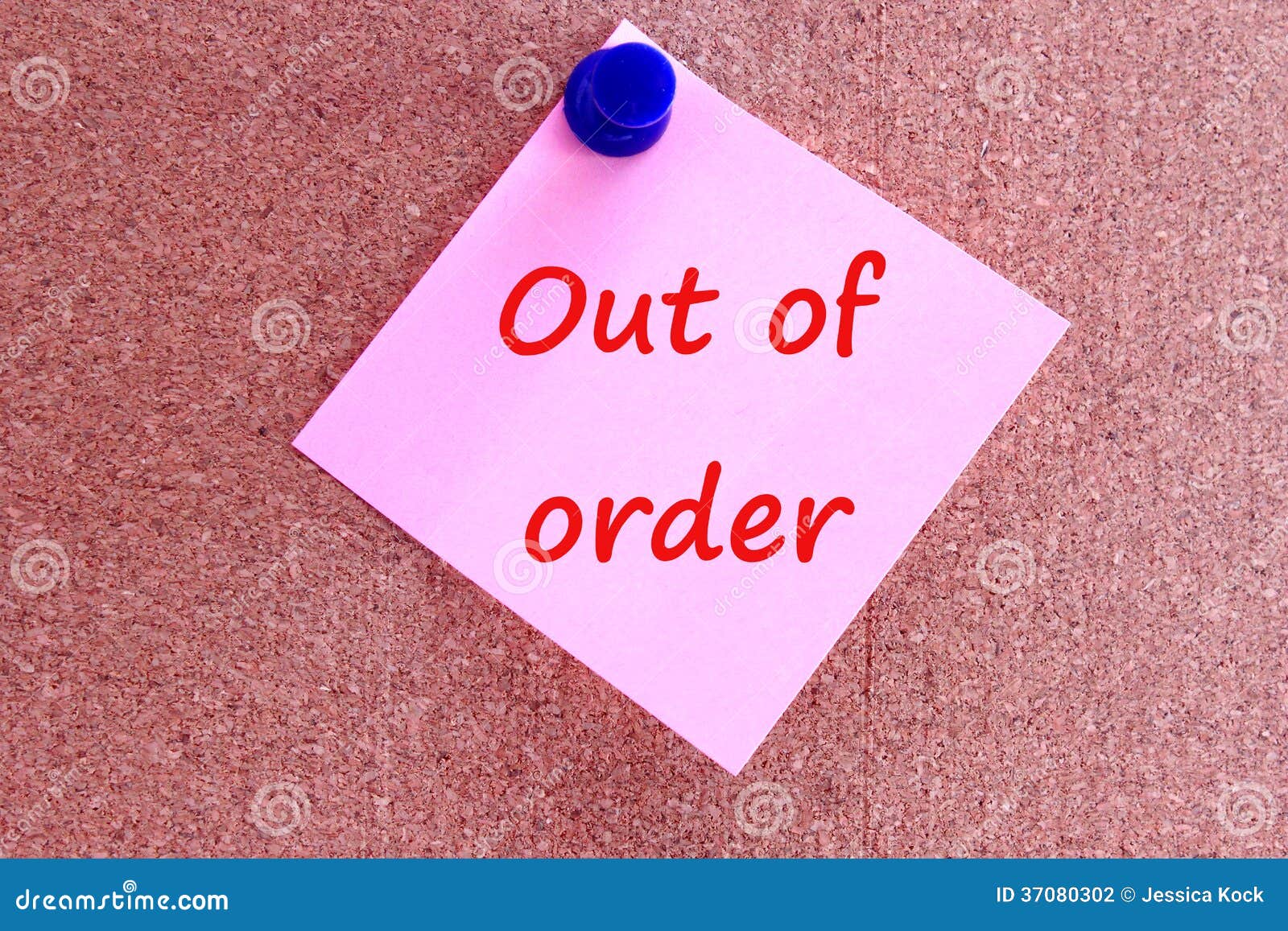 Out of order stock photo. Image of message, announce - 37080302