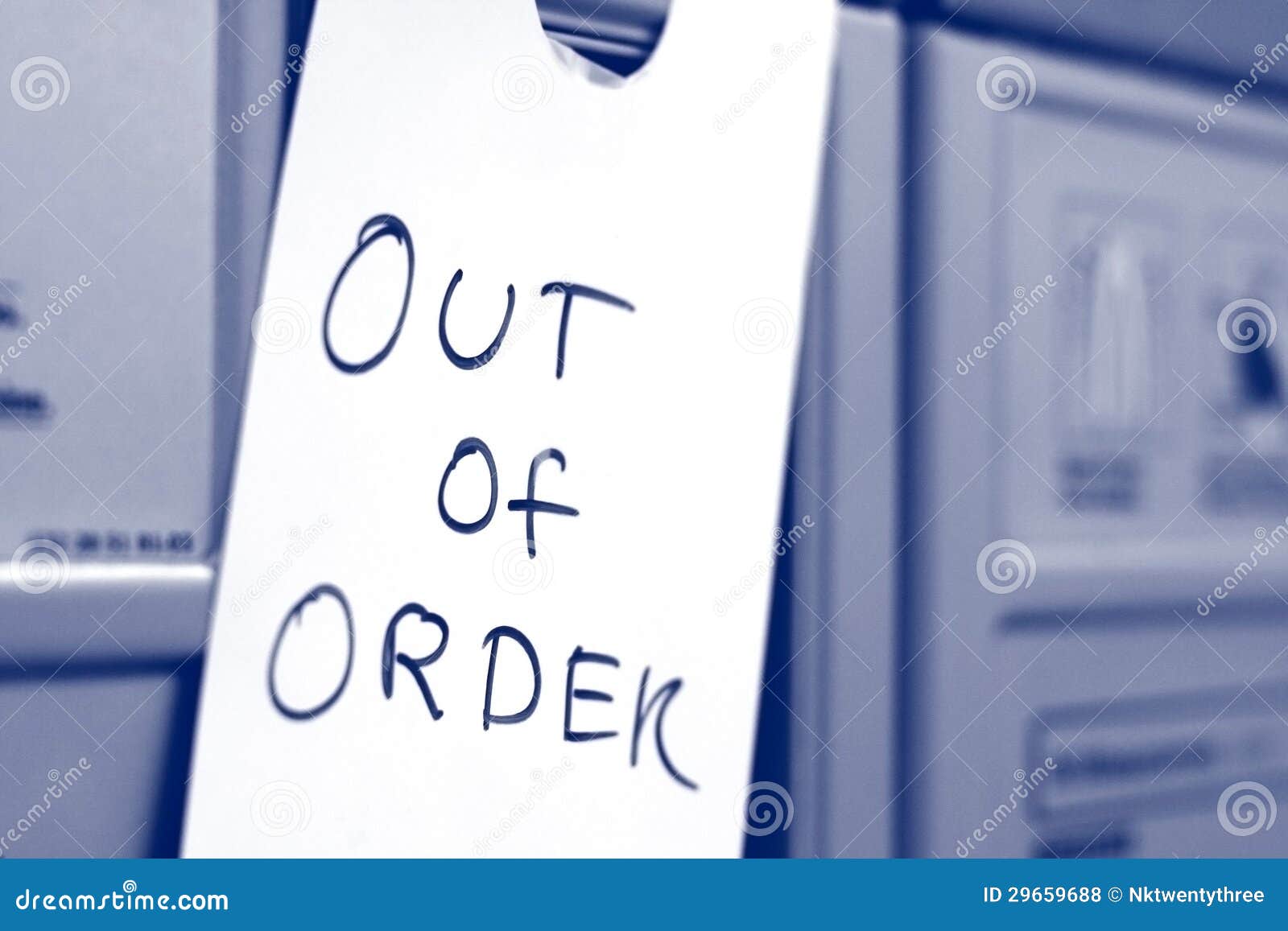 Out of order sign stock photo. Image of malfunctioning - 29659688