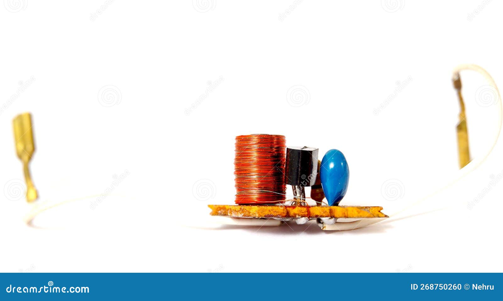 Out of Order Transformer and Other Elementa of Small Vintage Electronic ...