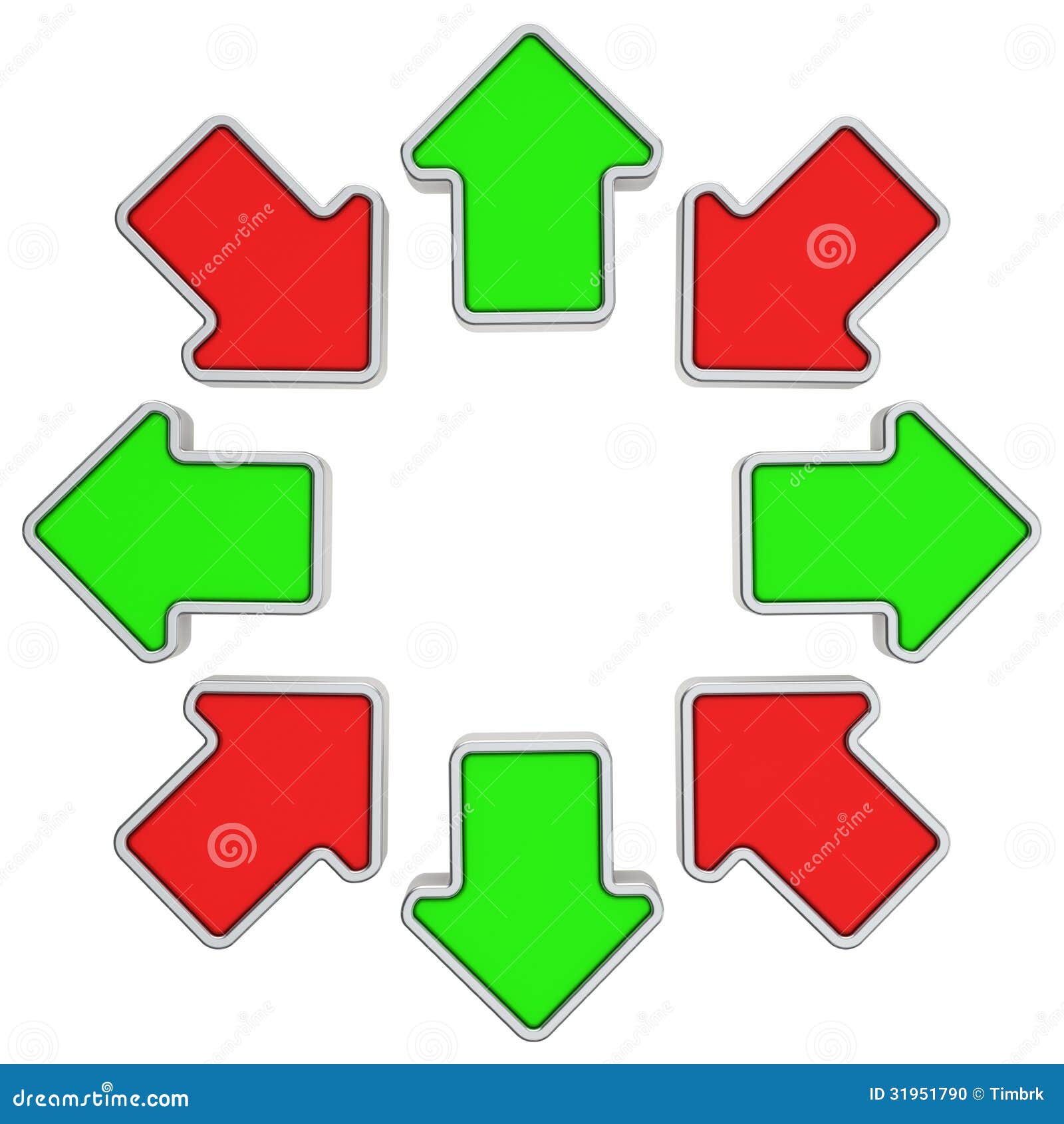 Two Inward Arrows Blank Business Diagram Illustration Royalty-Free ...