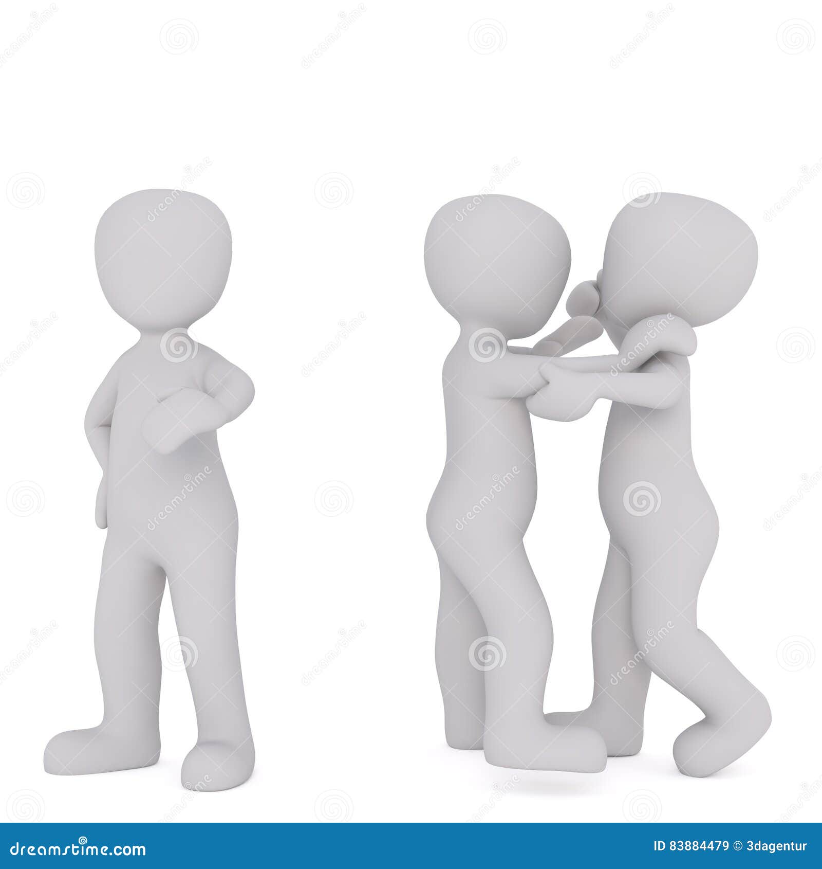 Out of the scuffle stock illustration. Illustration of interaction ...