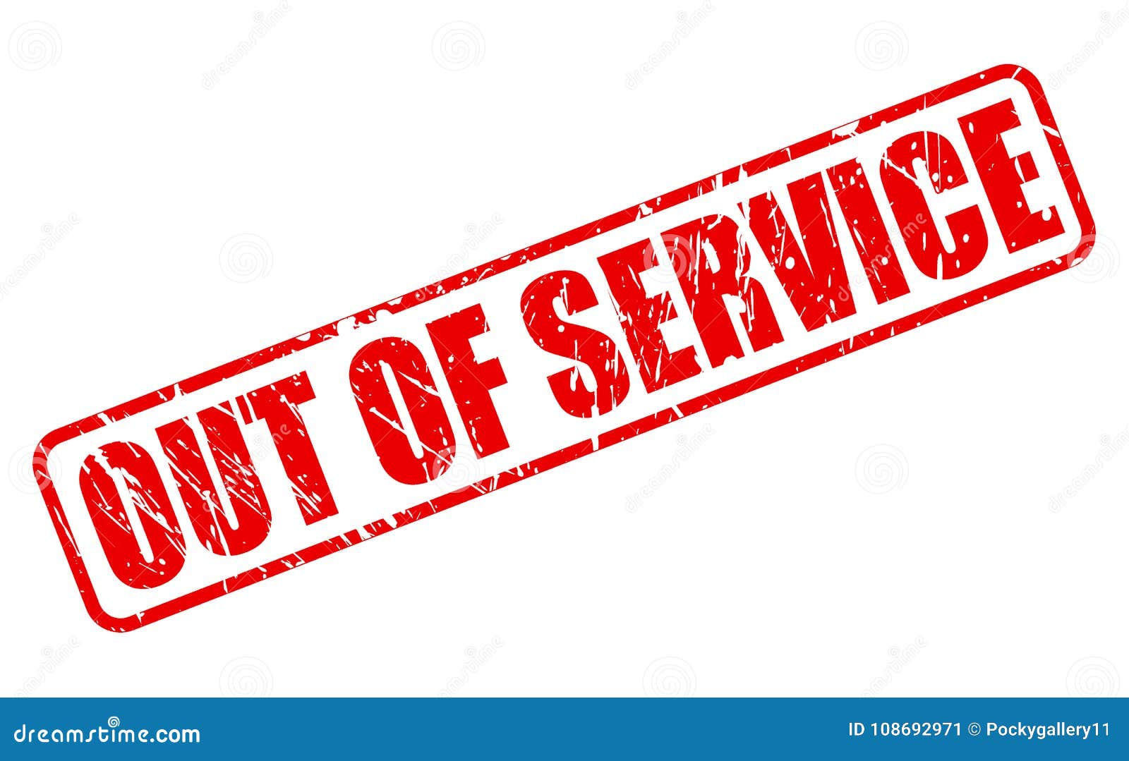 OUT of SERVICE Red Stamp Text Stock Illustration - Illustration of mark ...