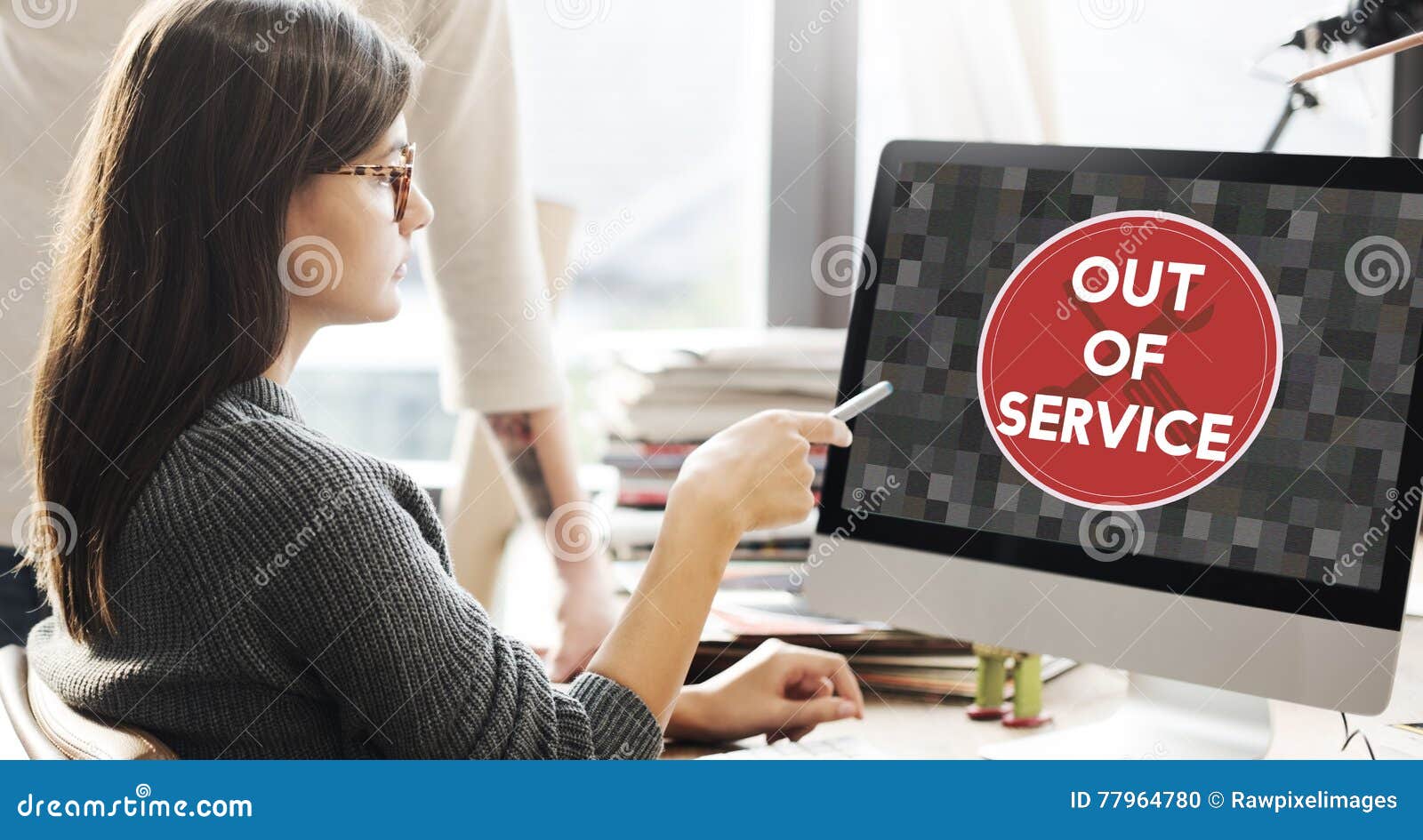 Out of Service Sign Graphic Concept Stock Photo - Image of service ...