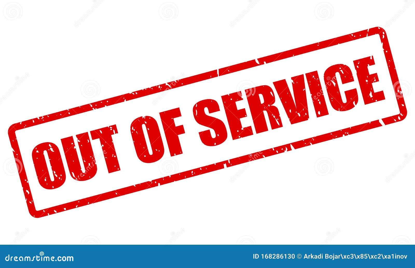 Out of Service Vector Stamp Stock Vector - Illustration of lift ...