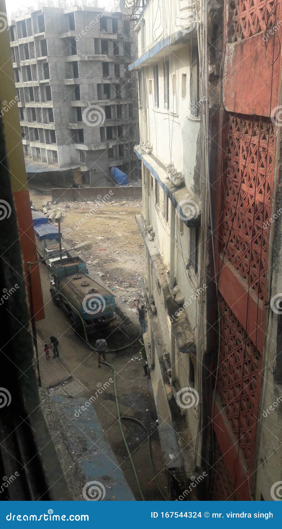 The Out Side View of My Window at Mumbai Editorial Stock Image - Image ...