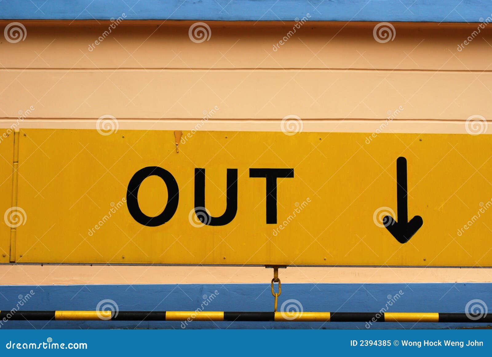 OUT sign at the car parks stock image. Image of parks - 2394385