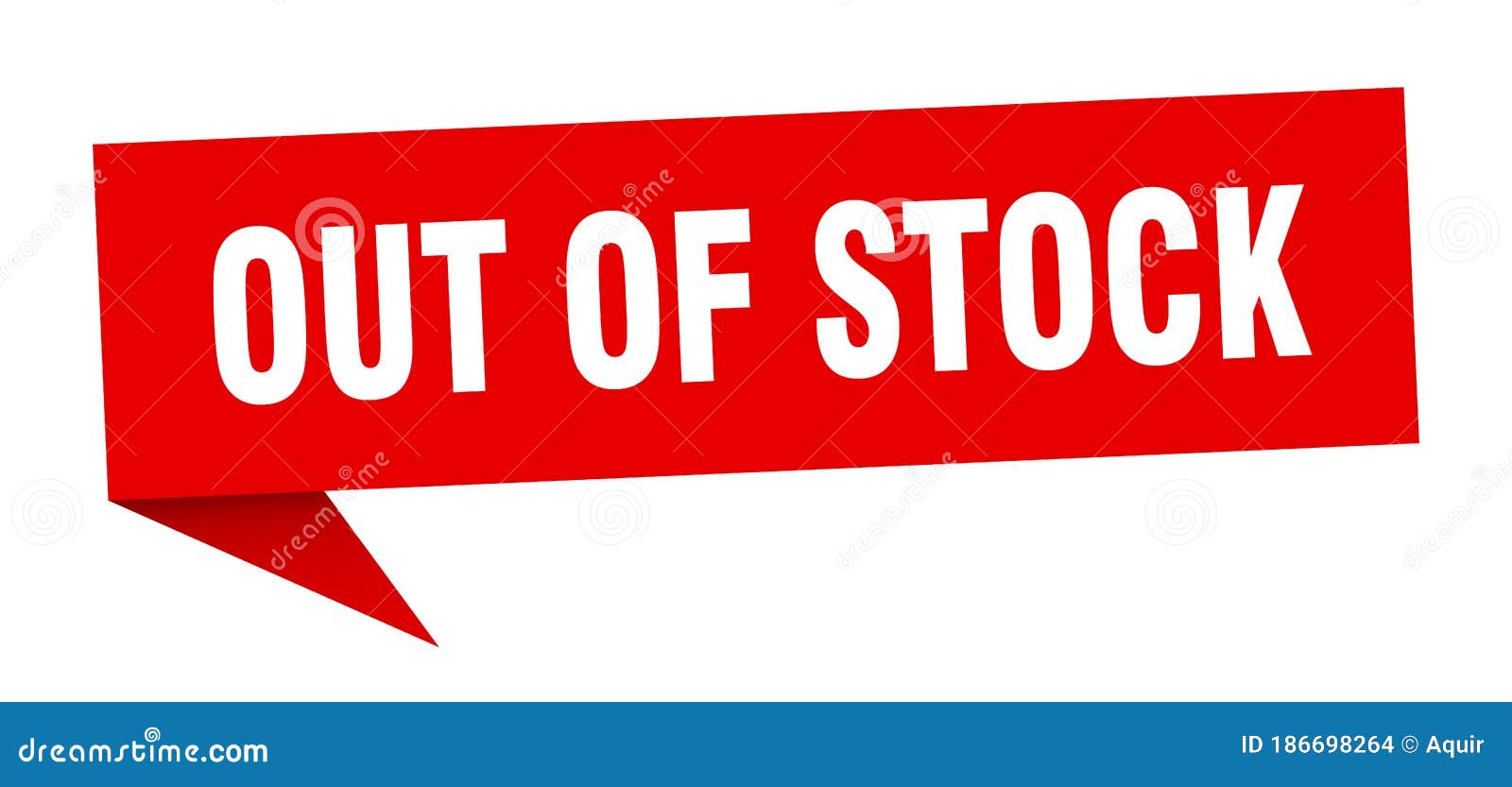 Out of Stock Banner. Out of Stock Speech Bubble Stock Vector ...