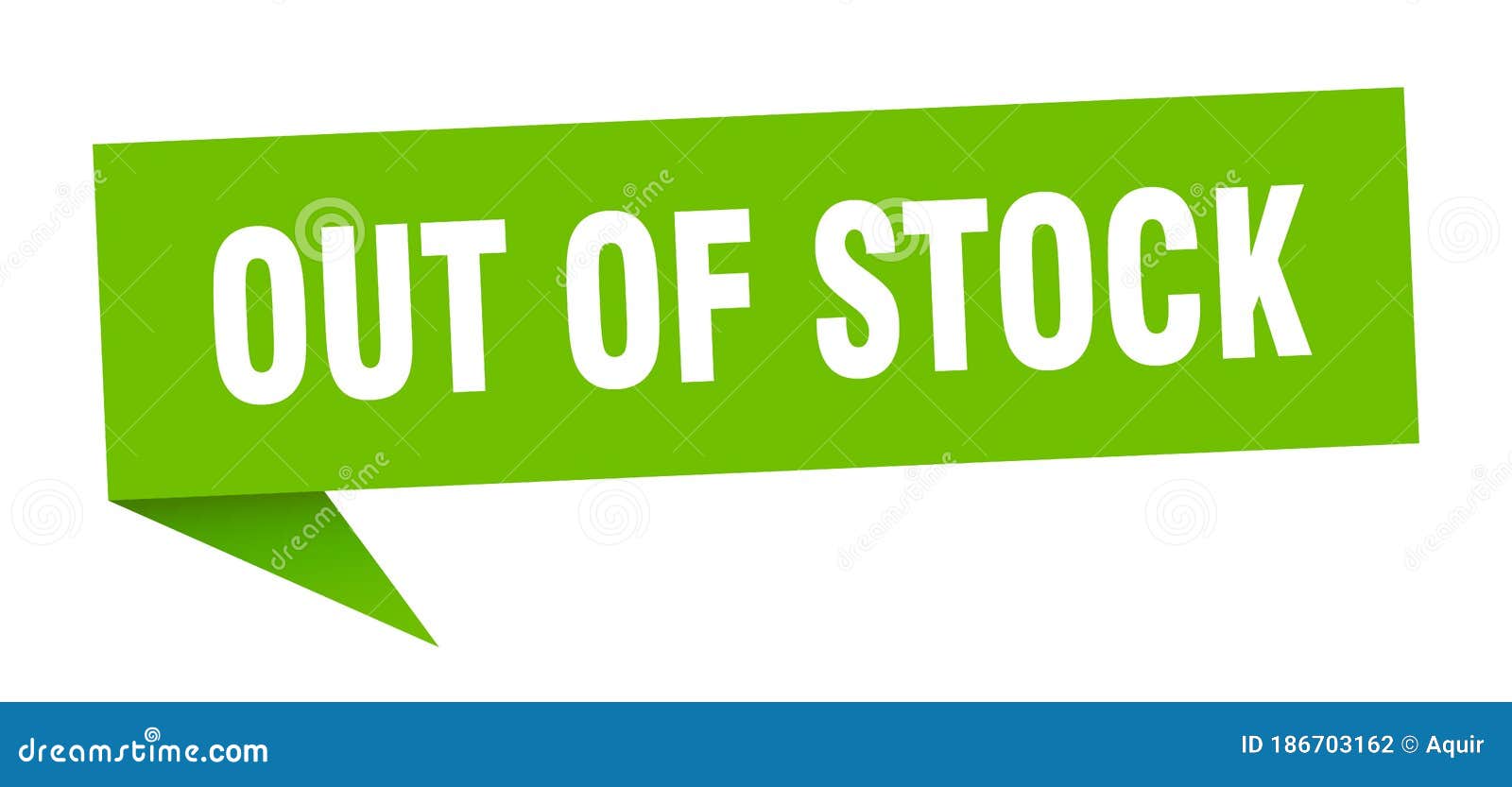 Out of Stock Banner. Out of Stock Speech Bubble Stock Vector ...