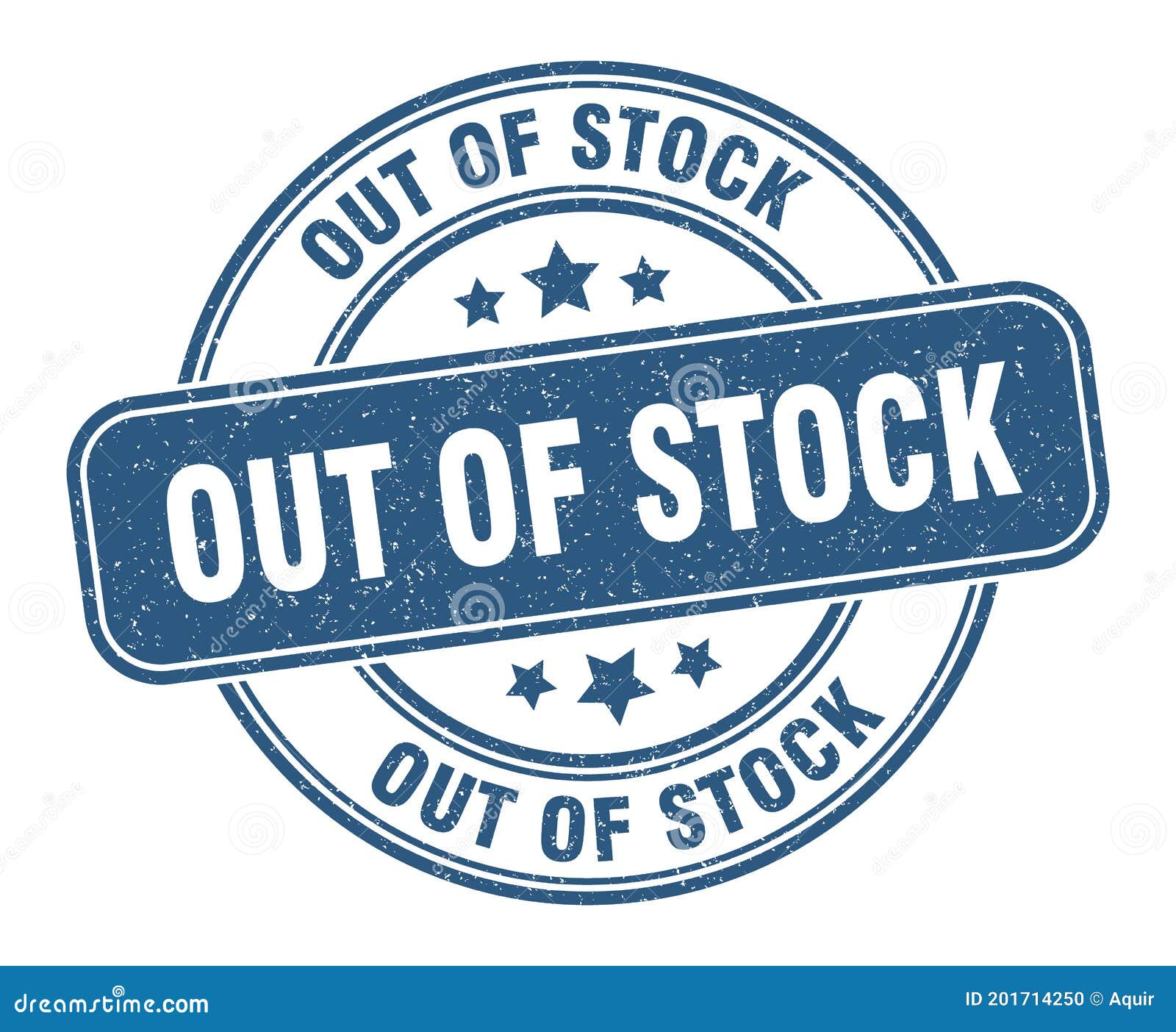 Out of Stock Stamp. Out of Stock Label. Round Grunge Sign Stock Vector ...