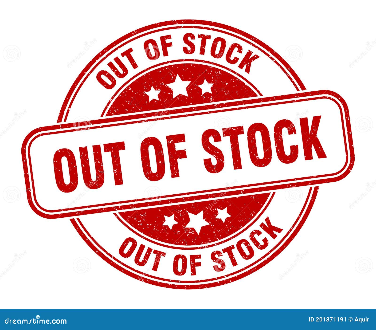 Out of Stock Stamp. Out of Stock Label. Round Grunge Sign Stock Vector ...