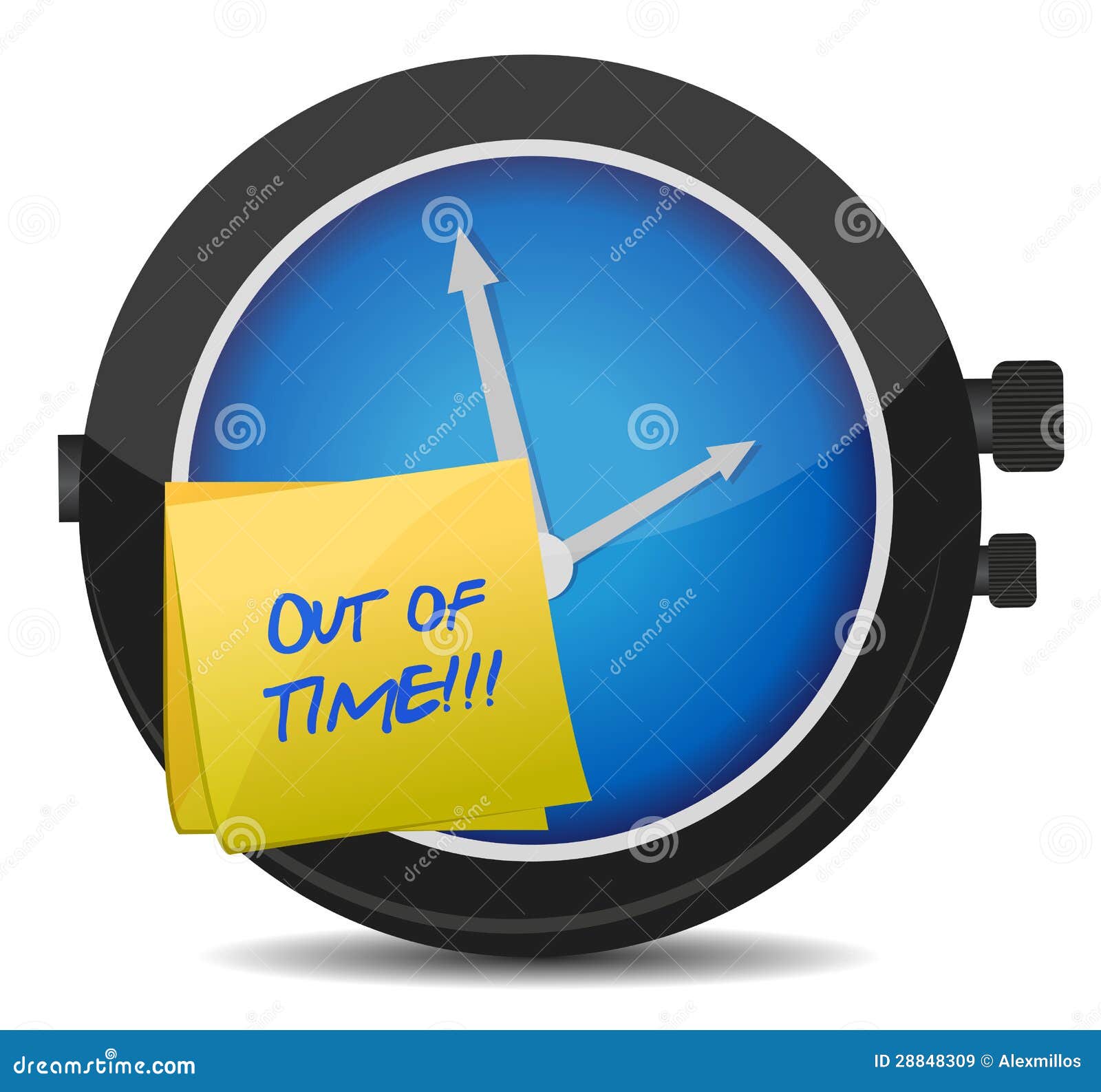 Out of time concept stock illustration. Illustration of green - 28848309