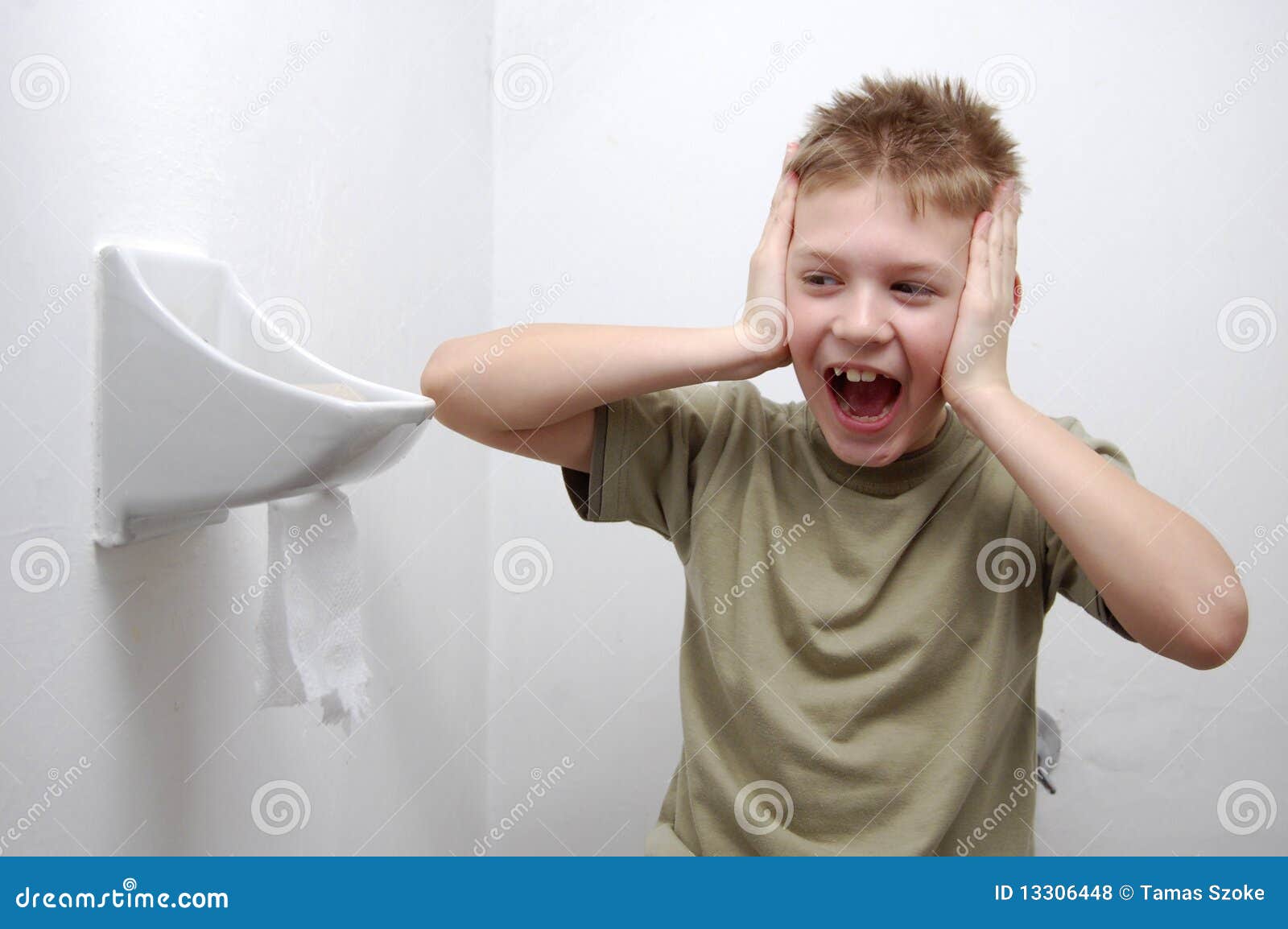 Out of toilet paper stock photo. Image of duty, frustrated - 13306448