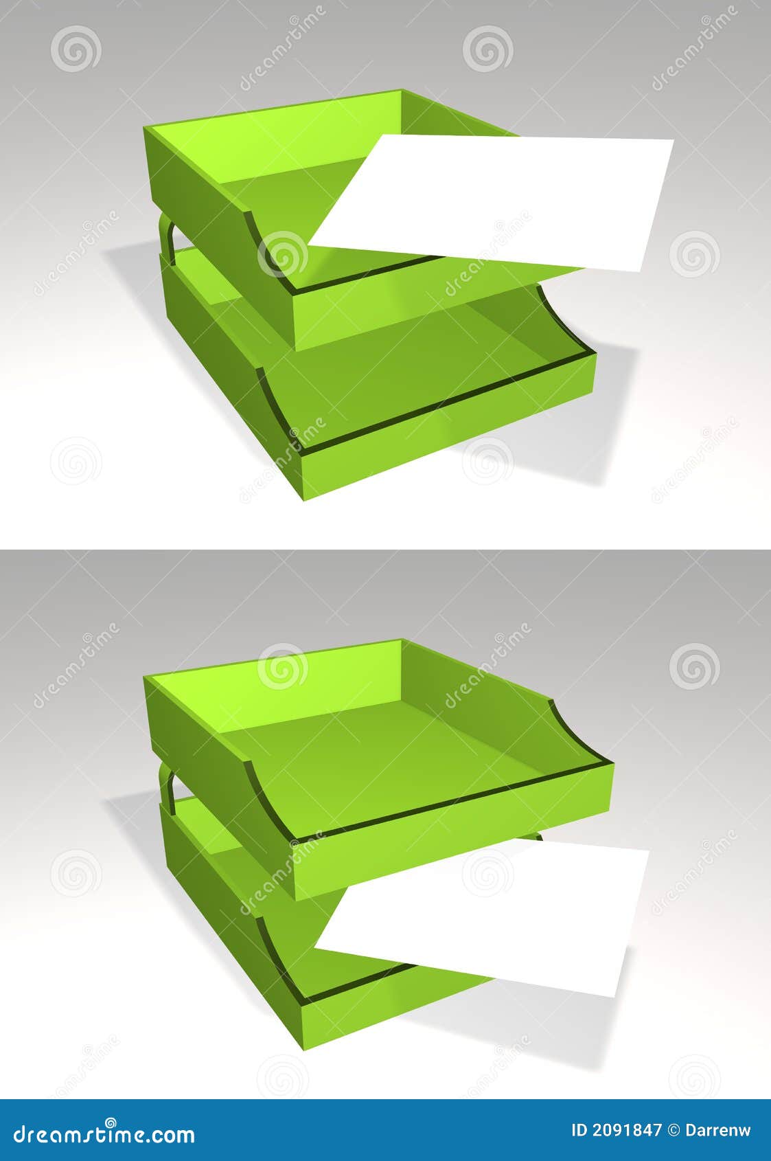 In-Out-trays Stock Image | CartoonDealer.com #2091847