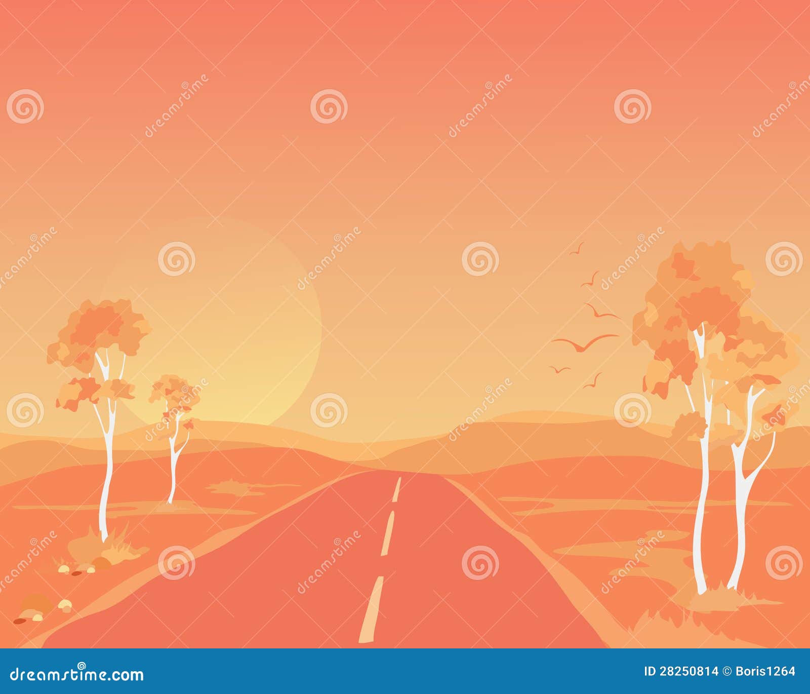Outback abstract stock vector. Illustration of birds - 28250814