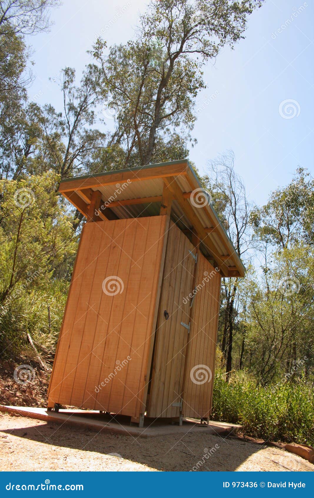 Outback Dunny; Tall View, Angled Stock Photo - Image of parks ...