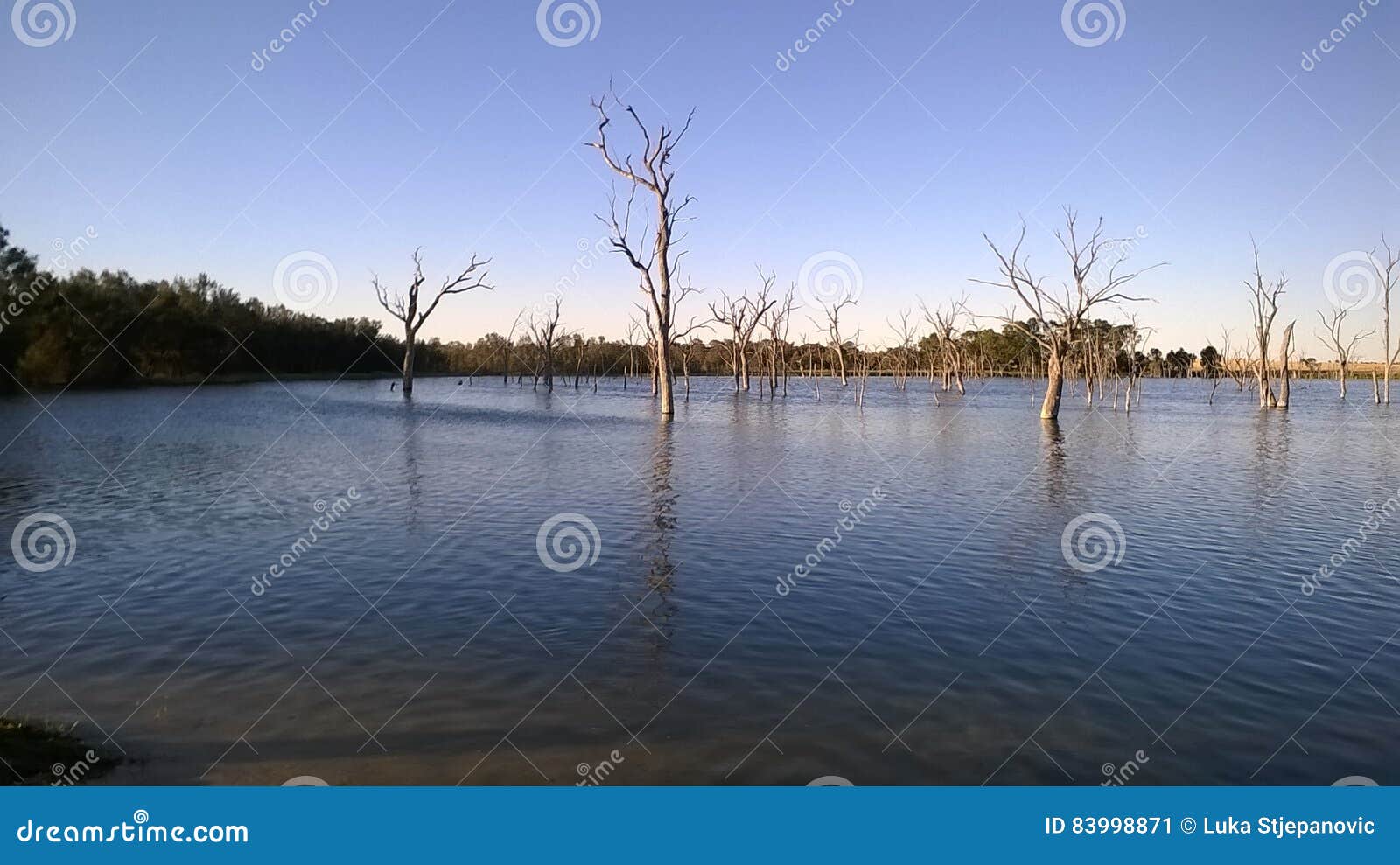 Outback Lake stock image. Image of aussie, blue, western - 83998871