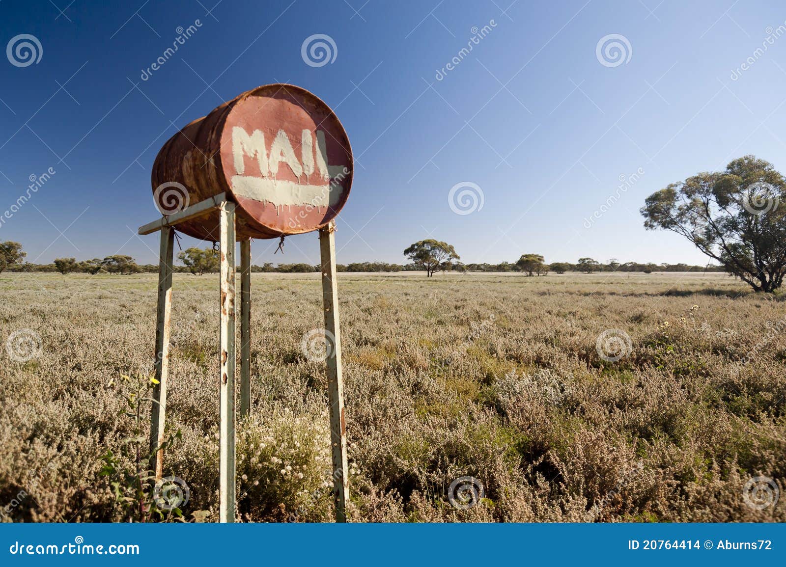 Outback mail box stock photo. Image of isolation, rural - 20764414