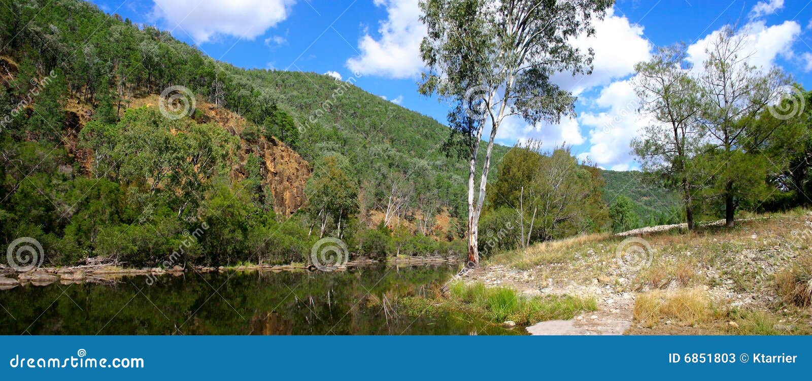 Outback river scene 1 stock image. Image of beautiful - 6851803