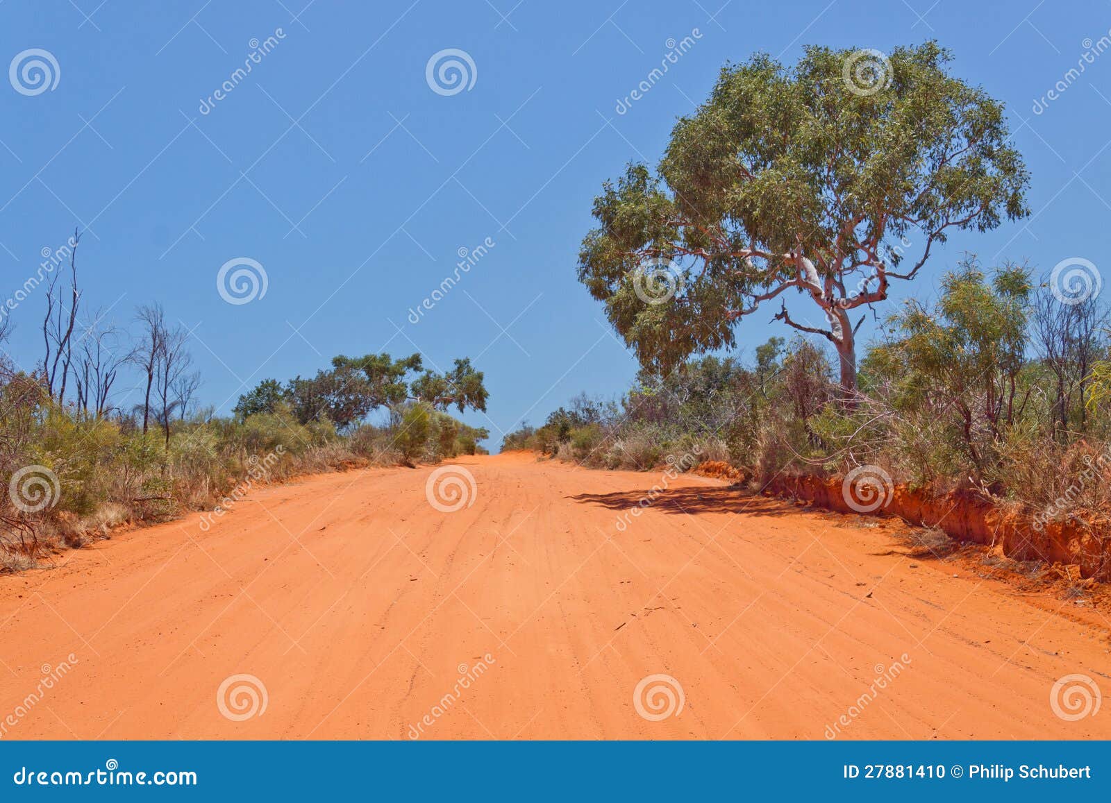 Outback Road Australia, Vanishing Into The Desert Royalty-Free Stock ...